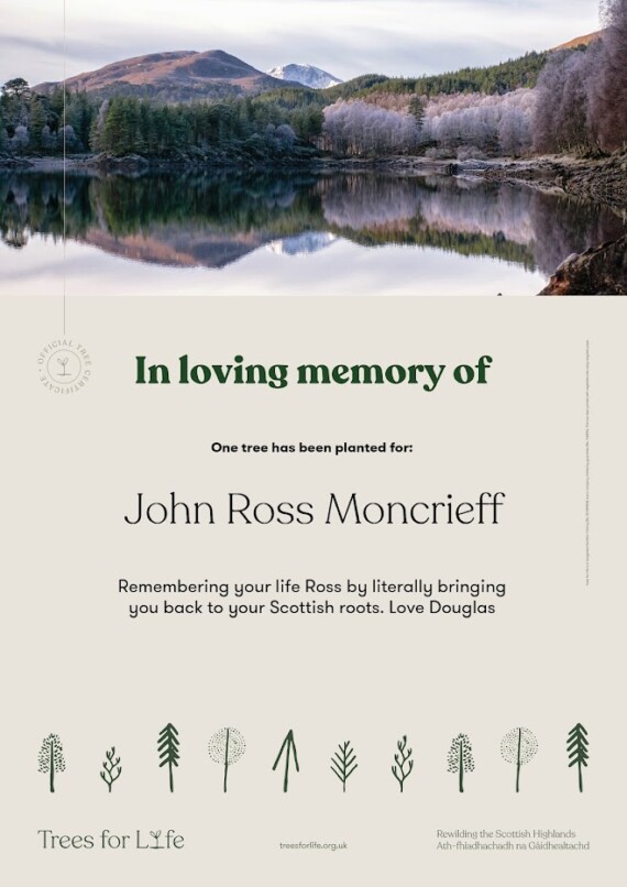 Whitelaw Family and Friends - Trees for Life